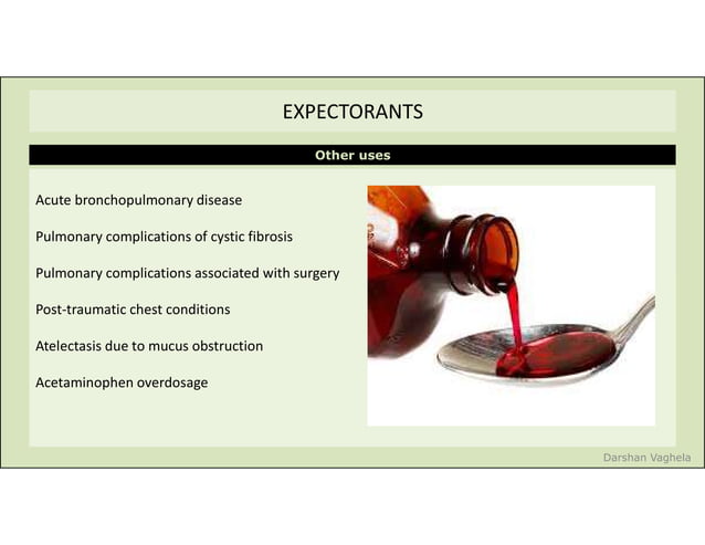 Antitussive, expectorants, nasal decongestants | PDF