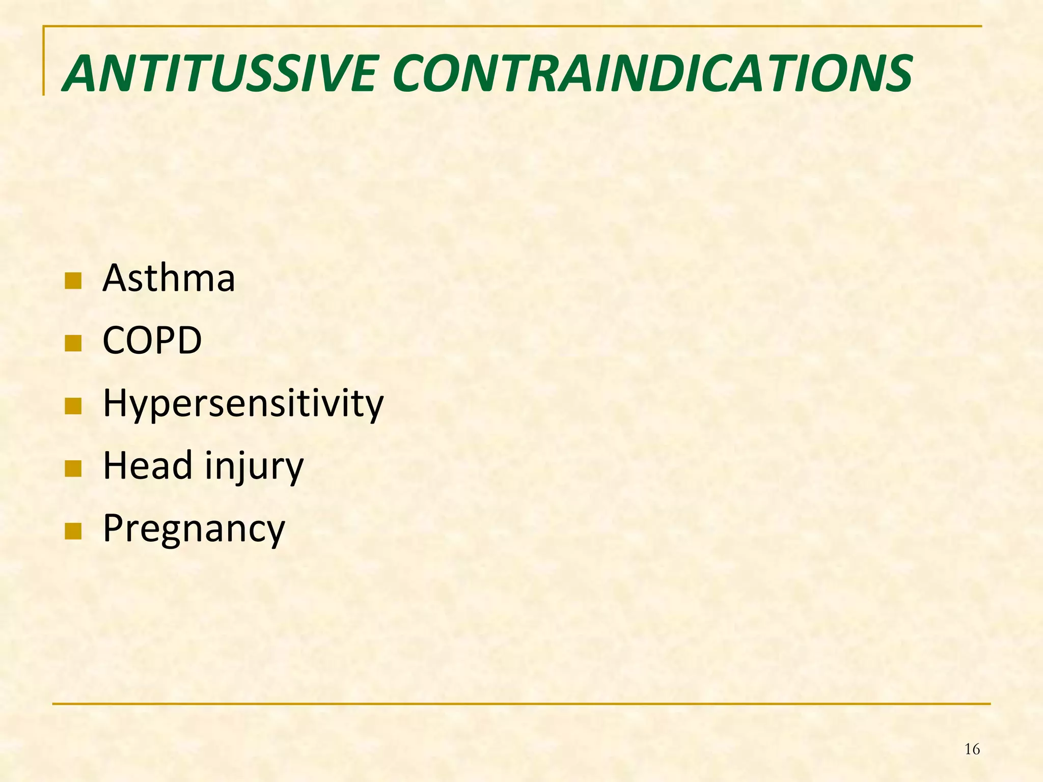 Antitussive mechanism ppt | PPTX