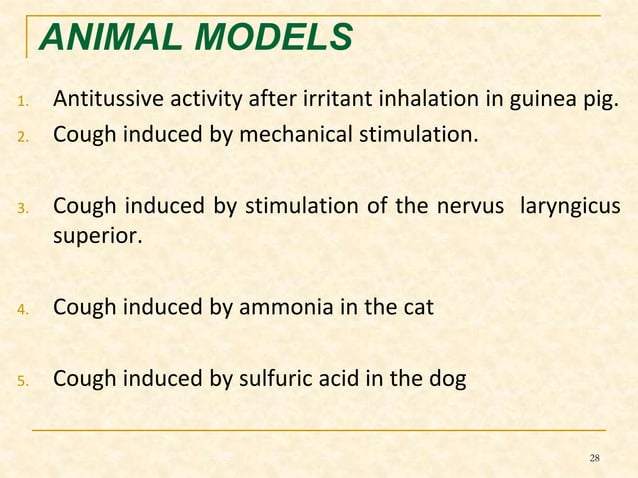 Antitussive mechanism ppt | PPTX