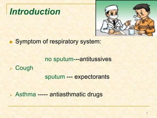 Antitussive mechanism ppt | PPTX