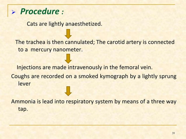 Antitussive mechanism ppt | PPTX