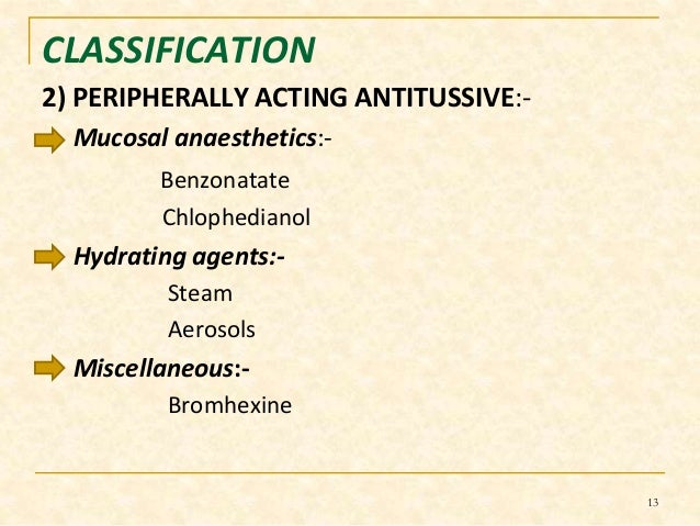 Antitussive mechanism ppt