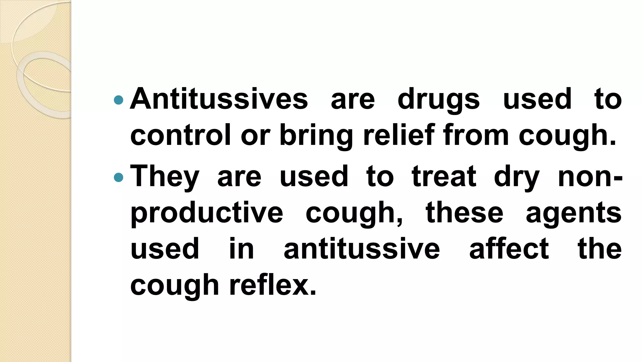 Antitussive Drugs | PPTX
