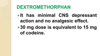 Antitussive Drugs | PPTX