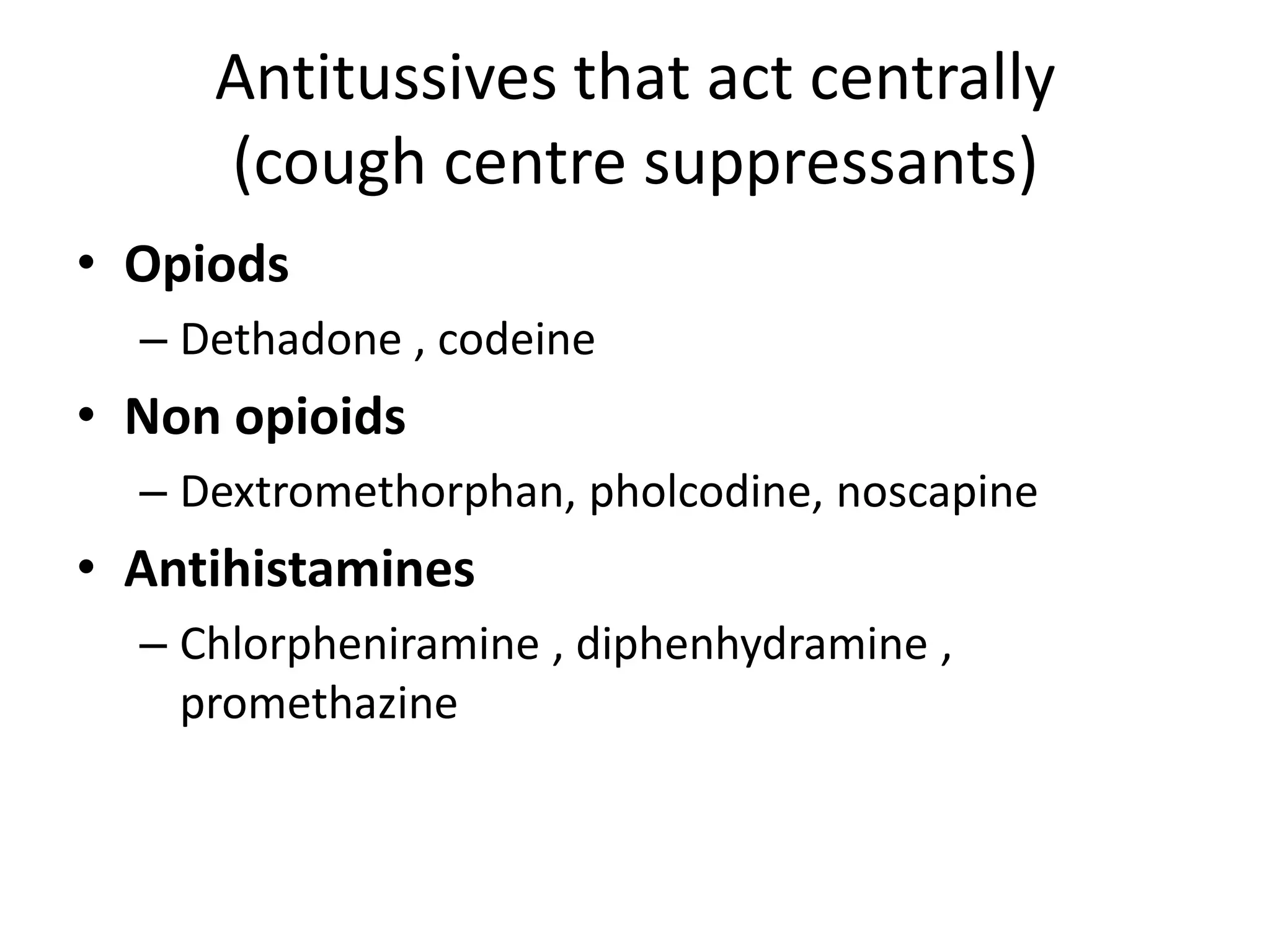 Antitussives , expectorants and mucolytics | PPTX