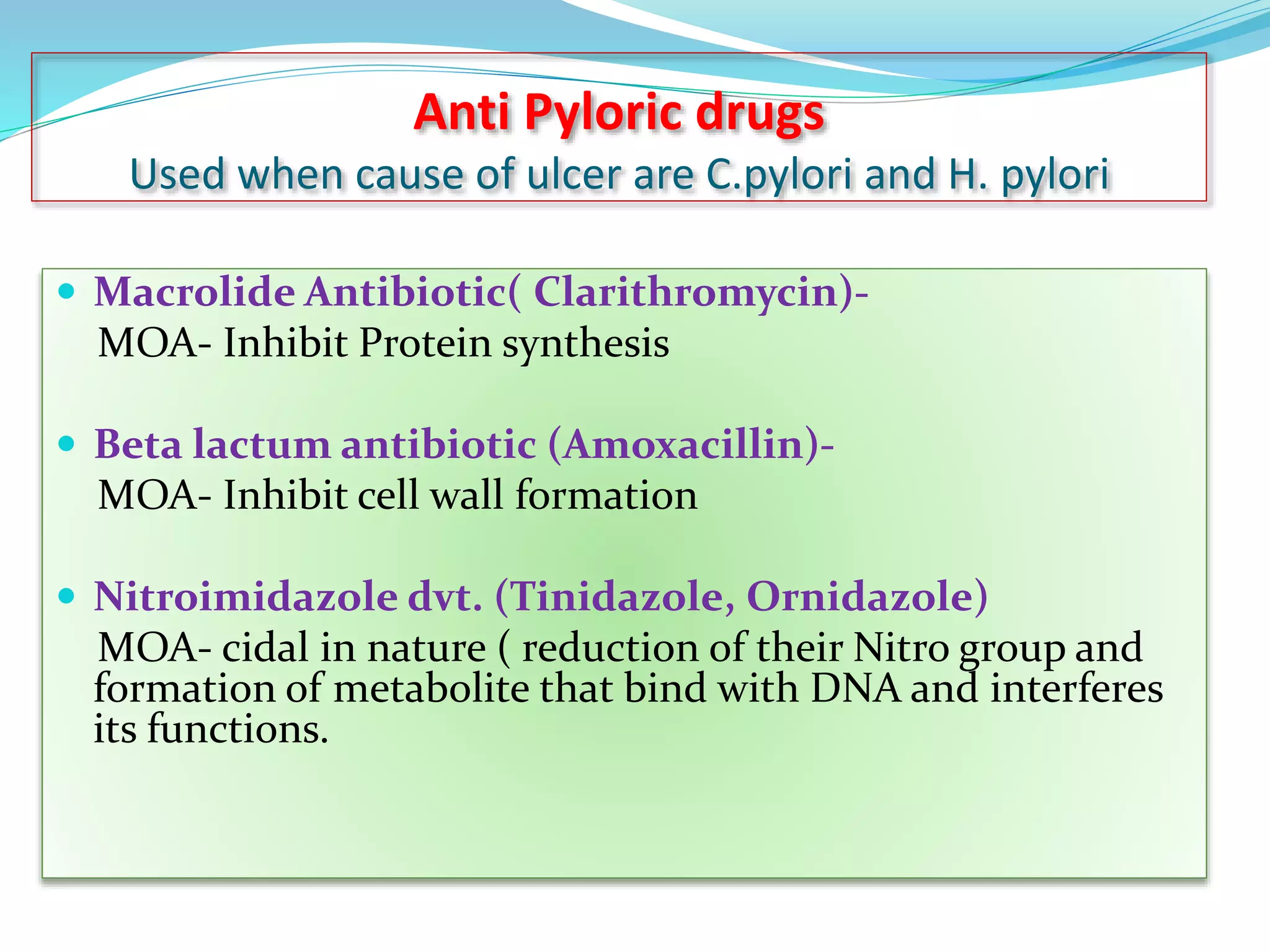 Antiulcer drugs | PPTX