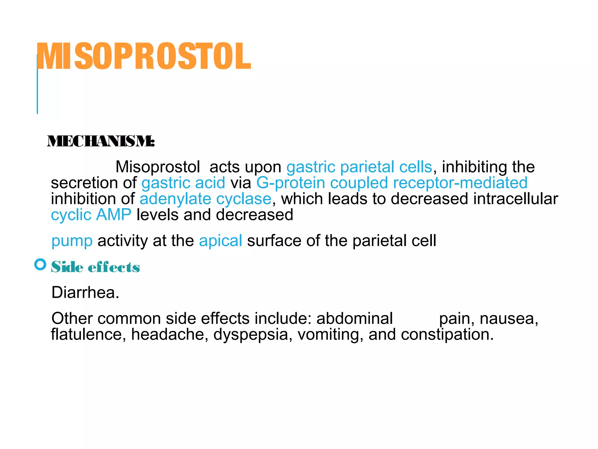 Pharmacology of anti ulcer drugs | PPT