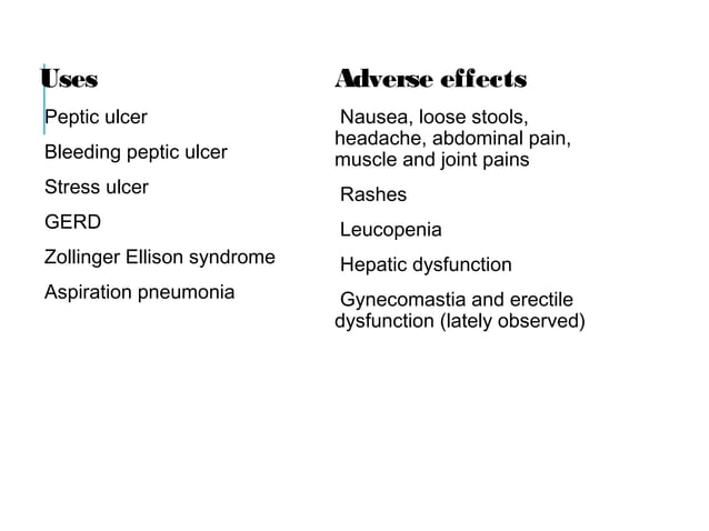 Pharmacology of anti ulcer drugs | PPT | Digestive Disorders | Diseases ...