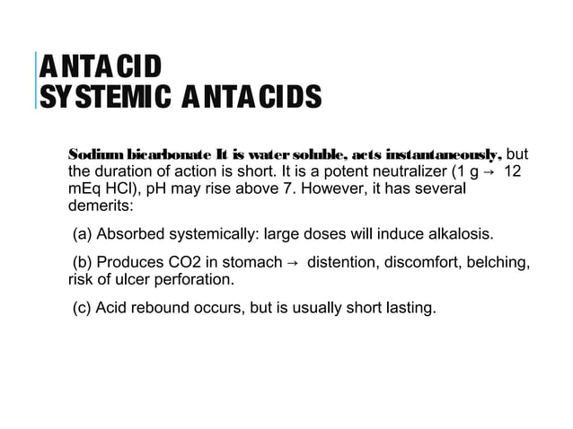 Pharmacology of anti ulcer drugs | PPT | Digestive Disorders | Diseases ...