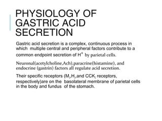 Pharmacology of anti ulcer drugs | PPT