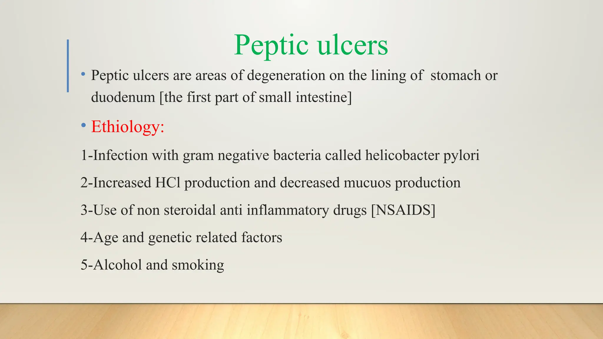 Antiulcer agents (Agents used to treat peptic ulcers) | PPTX