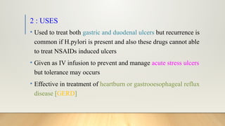 Antiulcer agents (Agents used to treat peptic ulcers) | PPTX