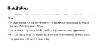 Anti ulcer drug Pharmacology | PPT