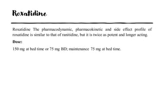 Anti ulcer drug Pharmacology | PPT