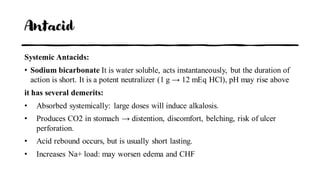 Anti ulcer drug Pharmacology | PPT