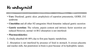 Anti ulcer drug Pharmacology | PDF