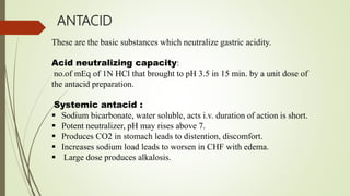 DRUGS IN TEREATMENT OF ULCER | PPTX