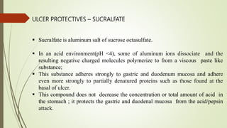 DRUGS IN TEREATMENT OF ULCER | PPT