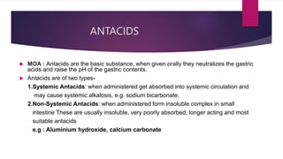 ANTIULCER DRUGS and RECENT ADVANCES.pptx