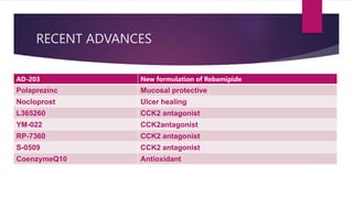 ANTIULCER DRUGS and RECENT ADVANCES.pptx