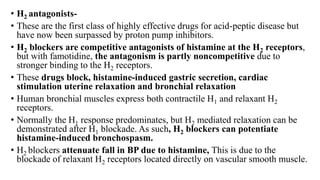 Anti Ulcer drugs pharmacology and classification | PPTX