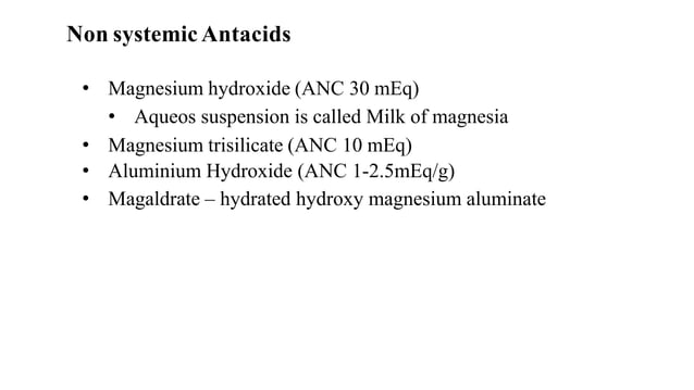 Anti Ulcer drugs pharmacology and classification | PPTX | Digestive ...