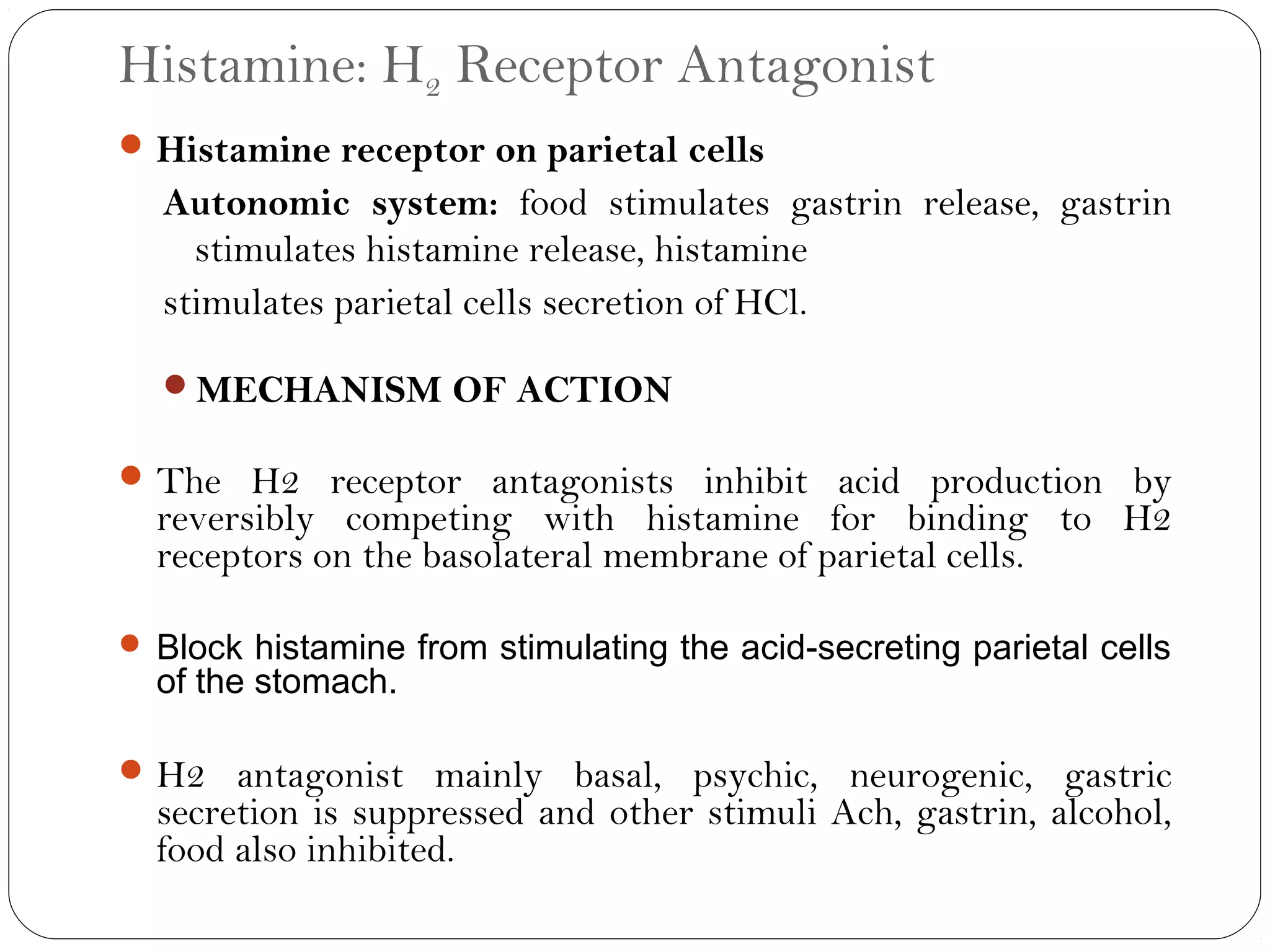 Anti ulcer drugs classification | PPT