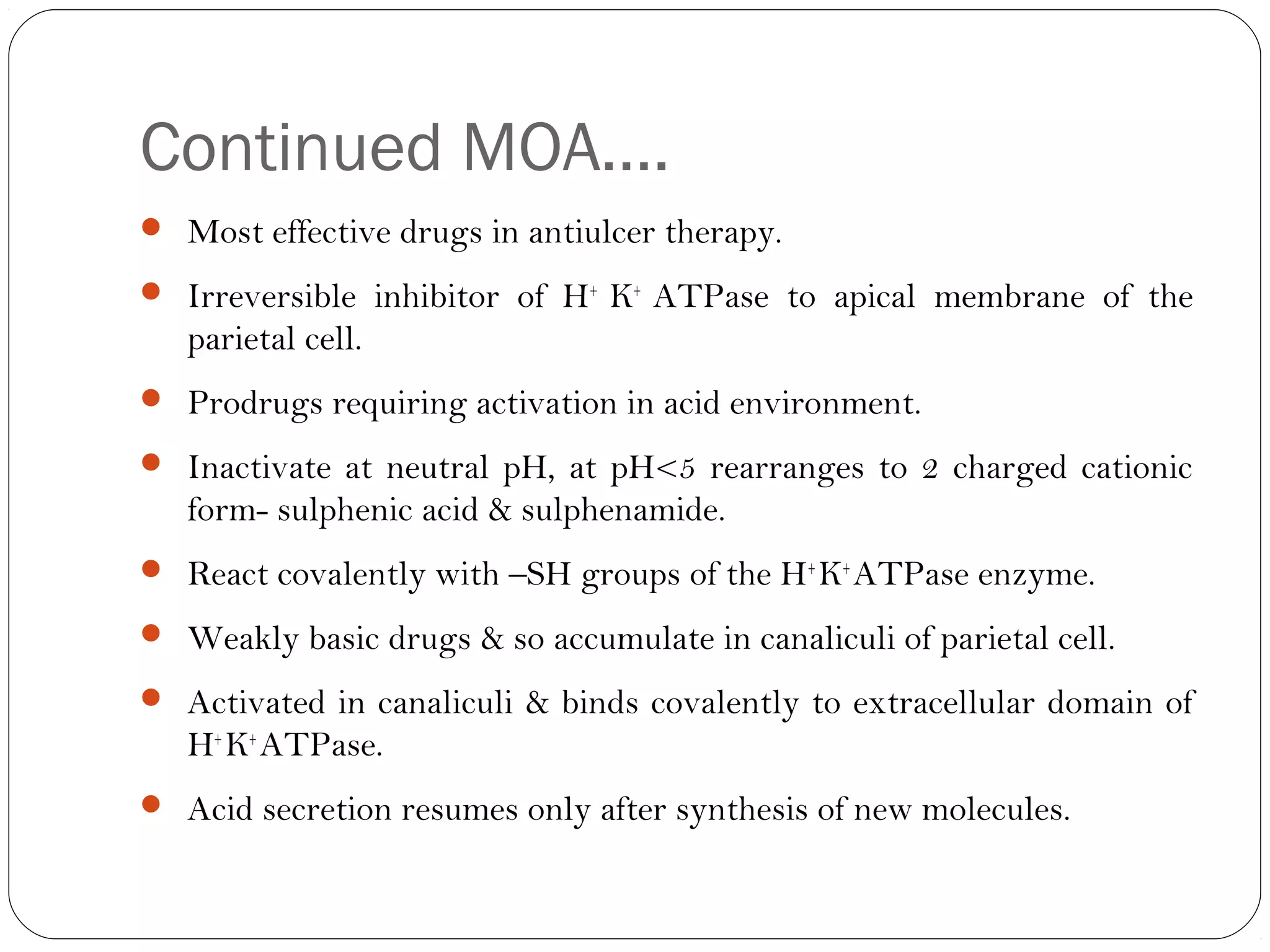 Anti ulcer drugs classification | PPT