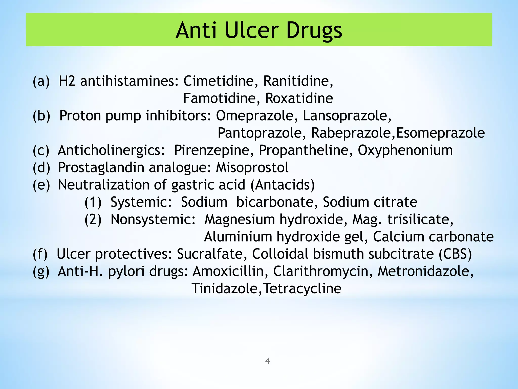 Anti ulcer screening | PPTX