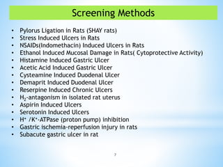 Anti ulcer screening | PPTX