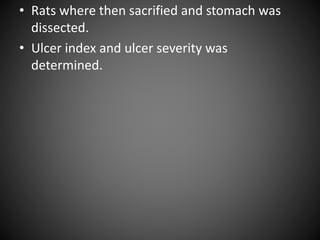 Antiulcer screening models | PPTX