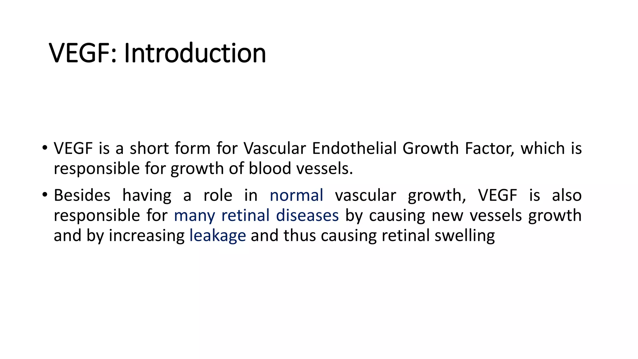 Anti VEGF in Ophthalmology | PPTX