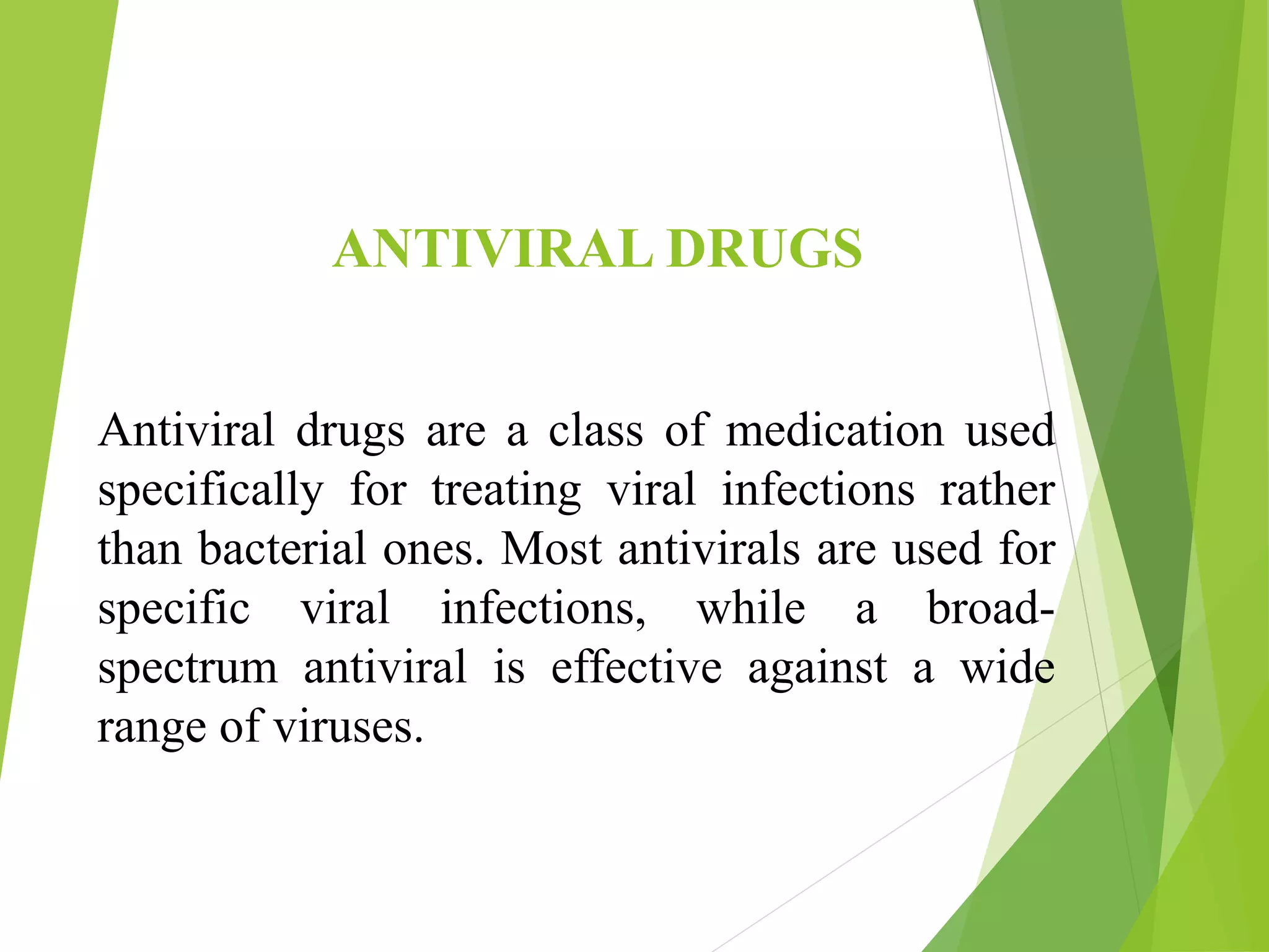 Anti-viral Drug and their important uses | PPTX