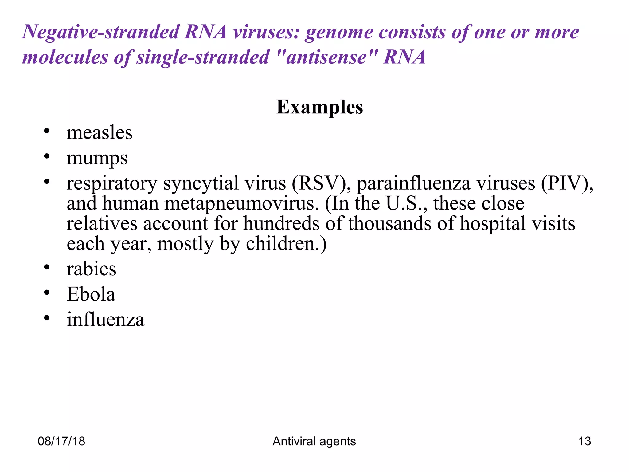 Antiviral agents | PPT