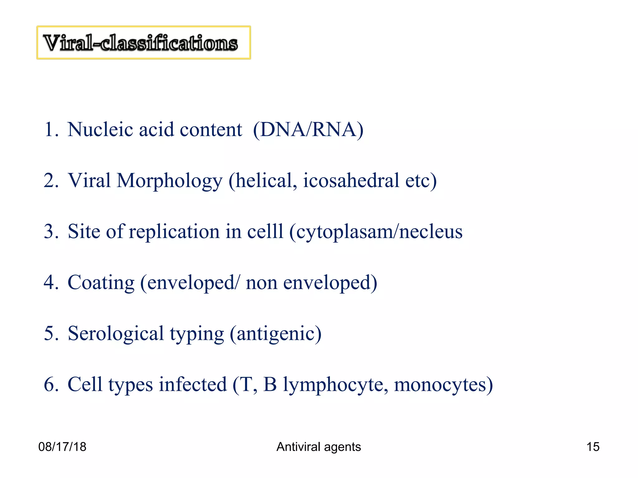 Antiviral agents | PPT