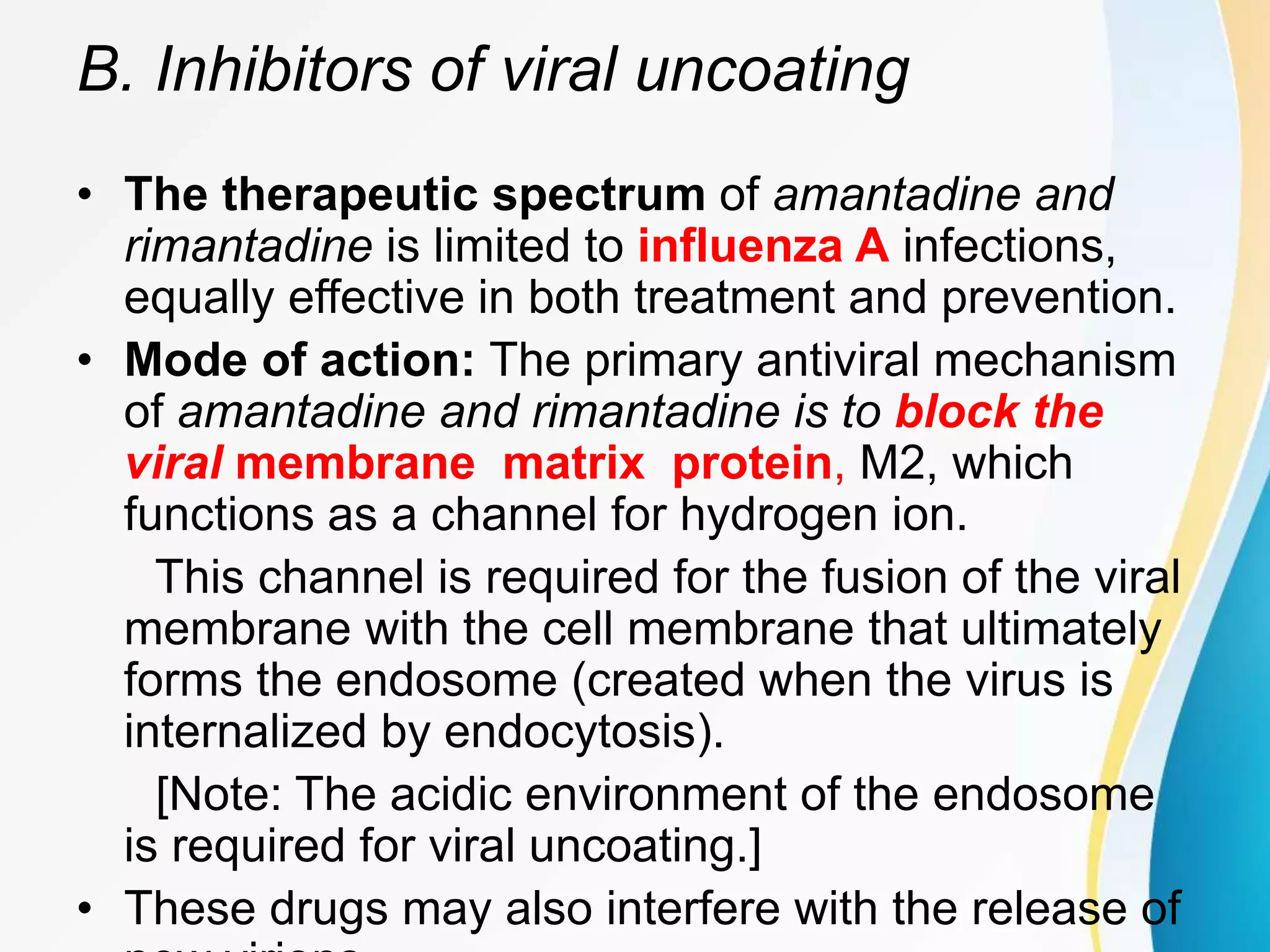 Antiviral agents history, classification,mechanism of action and ...