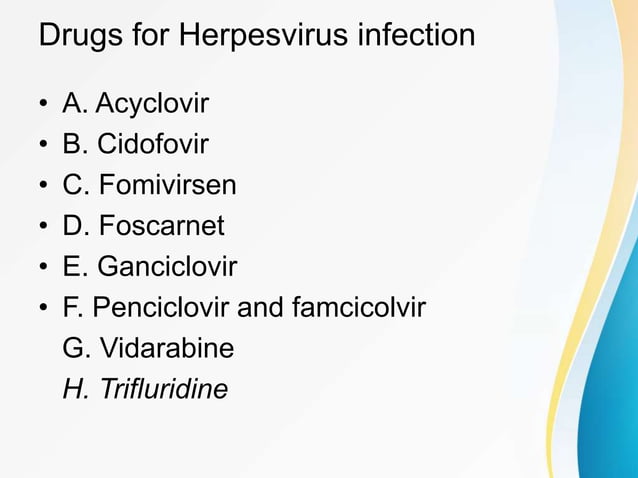 Antiviral agents history, classification,mechanism of action and ...