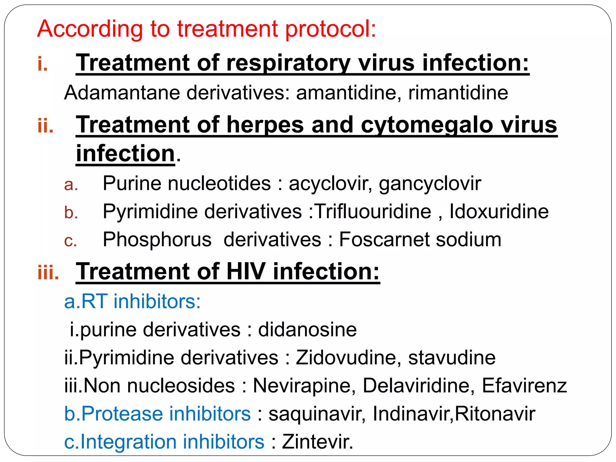 Antiviral agents-medicinal chemistry | PPTX
