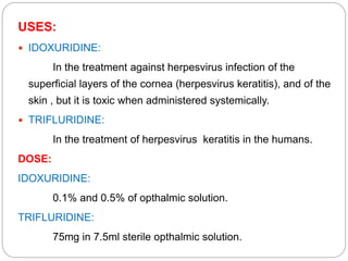 Antiviral agents-medicinal chemistry | PPTX