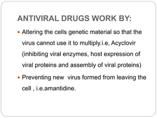 Antiviral agents-medicinal chemistry | PPTX