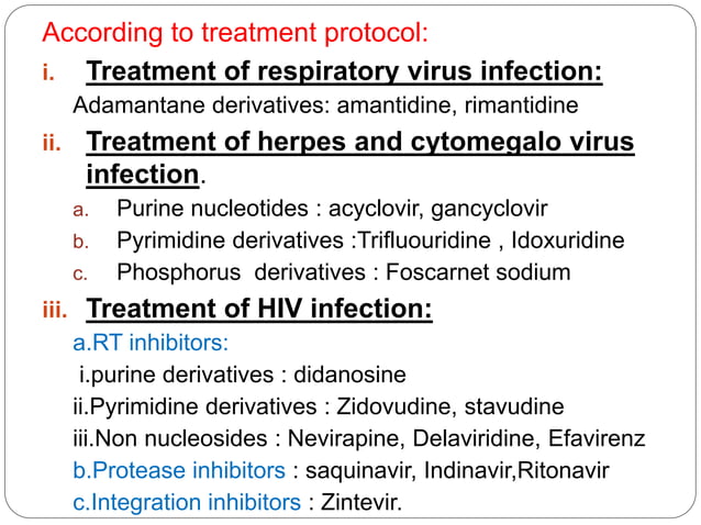 Antiviral agents-medicinal chemistry | PPTX | Infectious Diseases ...