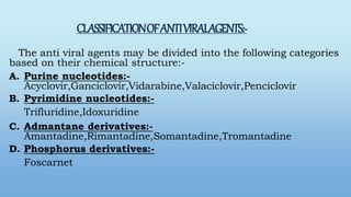 Antiviral agents | PPTX