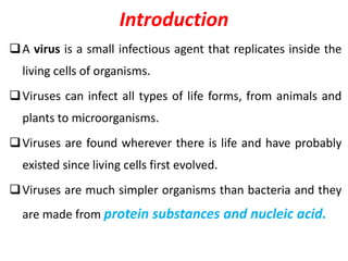 Antiviral Agents.pptx A virus is a small infectious agent that ...