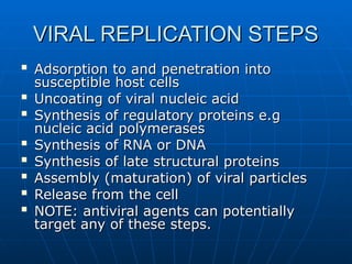BRIEF OVERVIEW OF ANTI VIRAL AGENTS PHARMACOLOGY-1.ppt