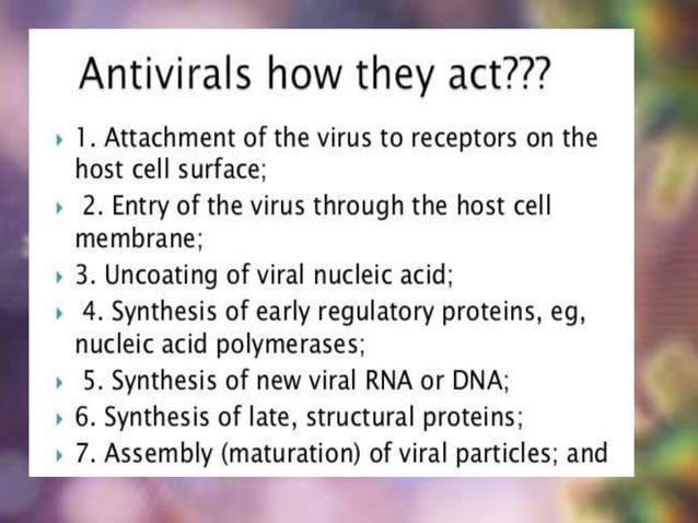 Anti viral basics | PPT