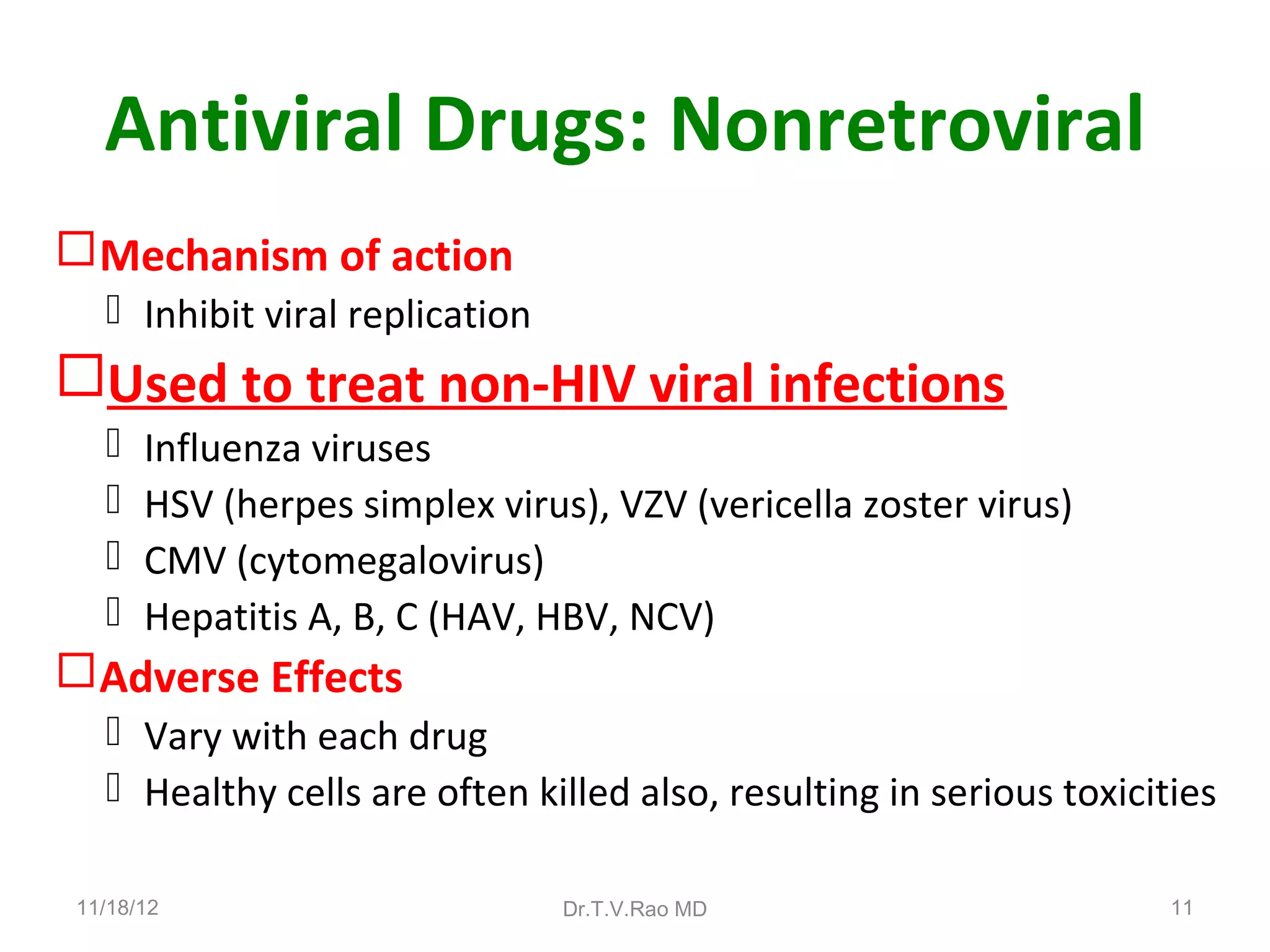 Antiviral drugs | PPT