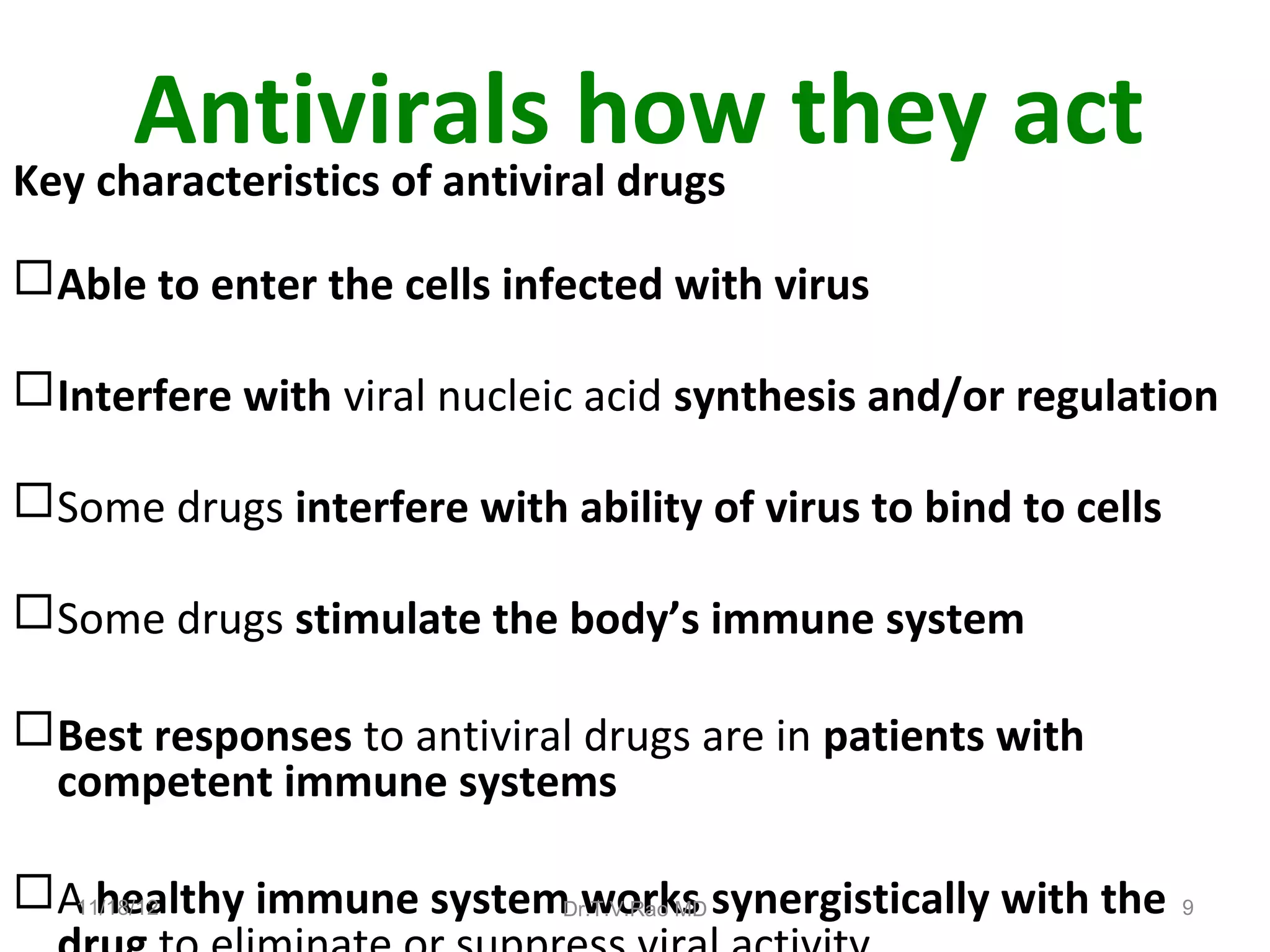 Antiviral drugs | PPT