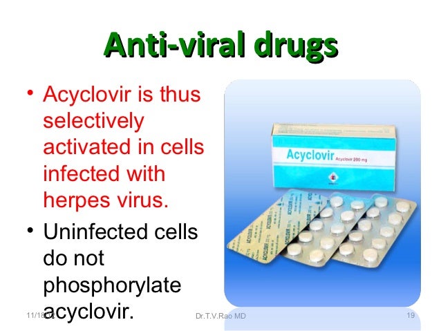 Antiviral drugs