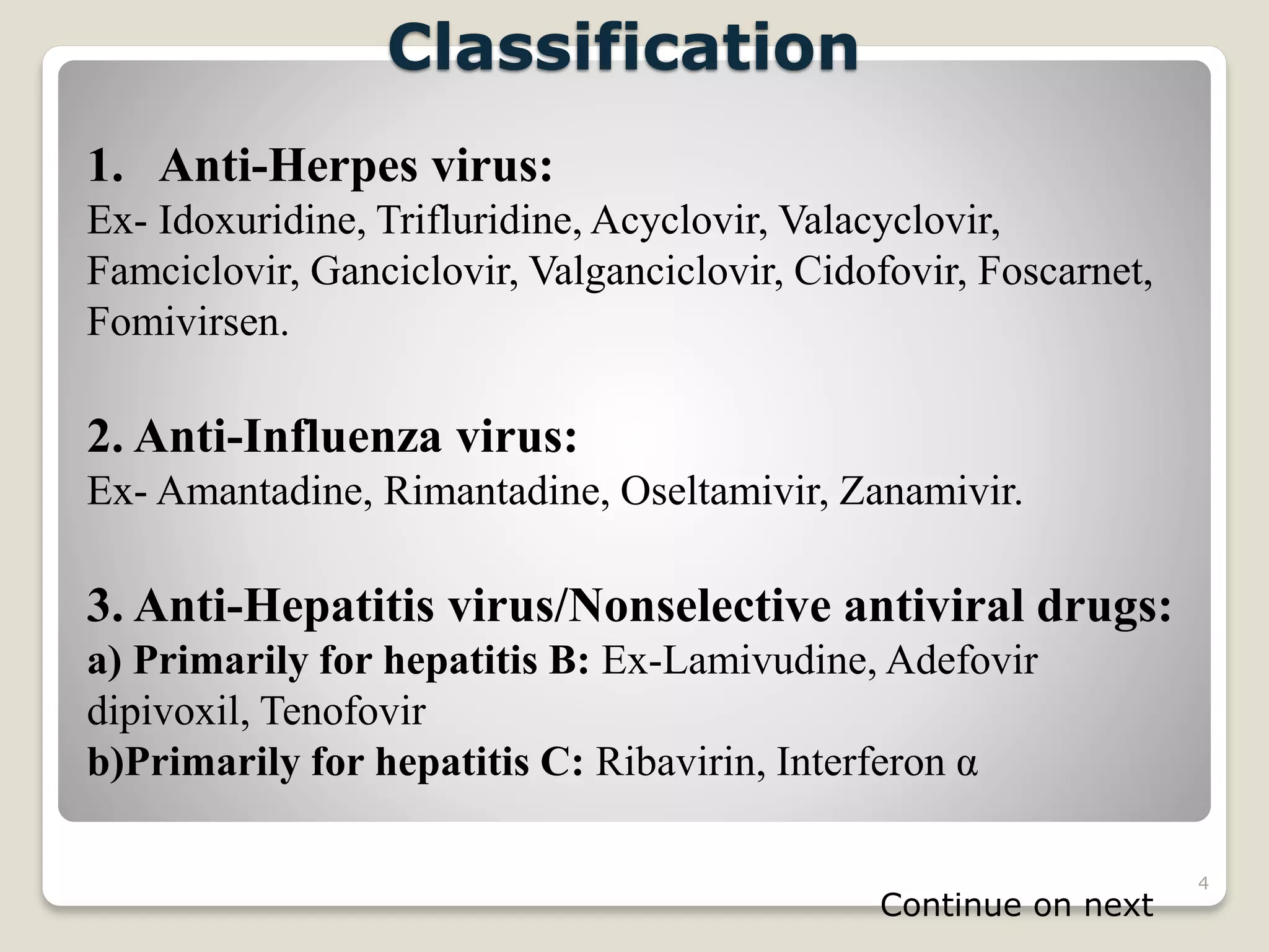 Antiviral drugs | PDF