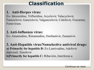 Antiviral drugs | PDF